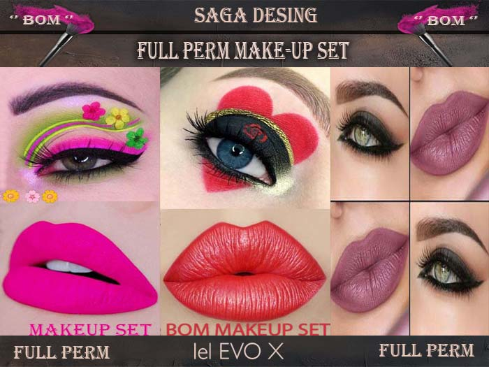 Second Life Marketplace - SaGa Design Full Perm Makeup Set ''BOM'' EvoX 030