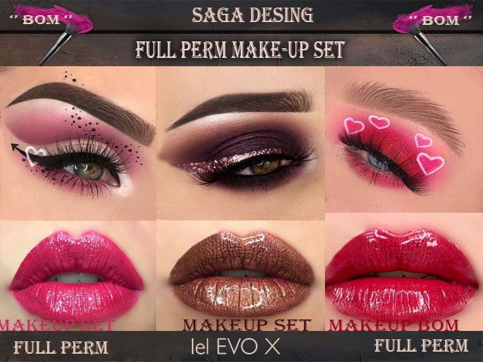 Second Life Marketplace - SaGa Design Full Perm Makeup Set ''BOM'' EvoX 031