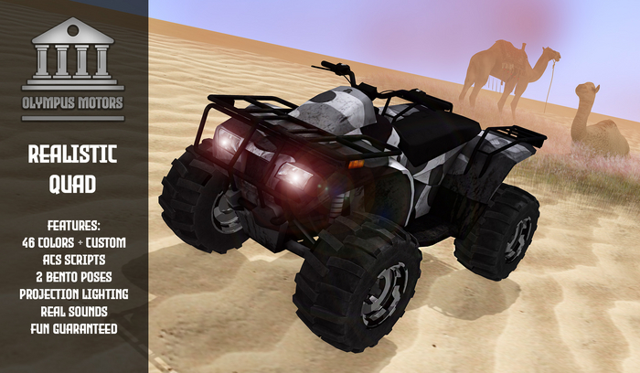 Second Life Marketplace - Olympus Motors | Realistic Quad
