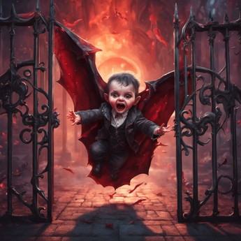 Second Life Marketplace - Baby Vampire Nursery Picture (1)