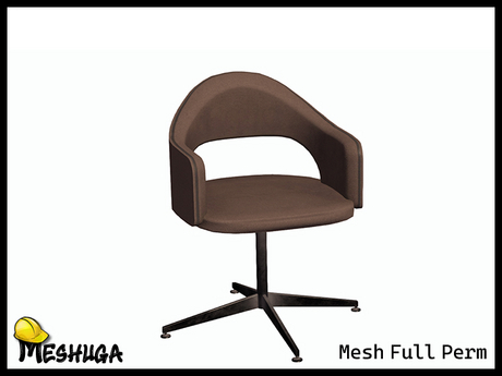 Second Life Marketplace - Meshuga Retro Office - Chair FULL PERM MESH