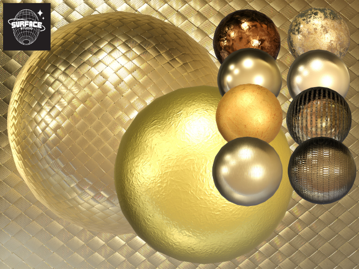 Second Life Marketplace - PBR Gold Surface Pack