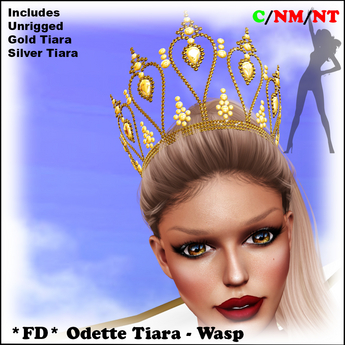 Second Life Marketplace - *FD* Odette Tiara [Boxed]Wasp