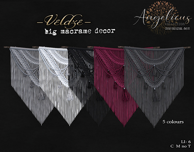 Second Life Marketplace - .AngelicUs. Big macrame decor -Veldze-
