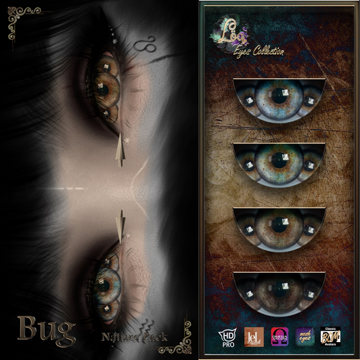 Second Life Marketplace - Loa - Bug Eyes ~Lelutka/HDPro/OMEGA/Mesh/BOM ...