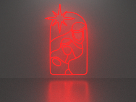 Second Life Marketplace - Christmas nativity scene 2 neon sign Full ...