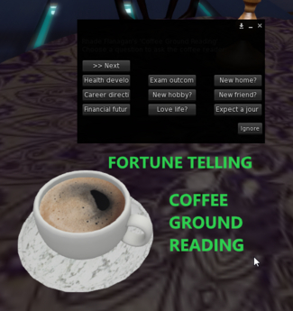 Second Life Marketplace - Coffee Ground Reading - Interactive