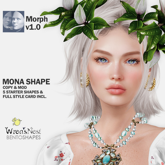 Second Life Marketplace - GENUS MORPH SHAPE - { wren's nest } - Mona