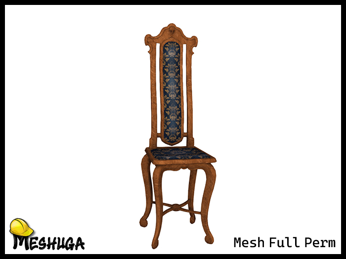 Second Life Marketplace - Meshuga Baroque Furniture - Tall Chair FULL ...