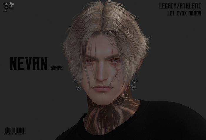 Second Life Marketplace - [ZENER]. Nevan Shape - Lel Aaron EvoX