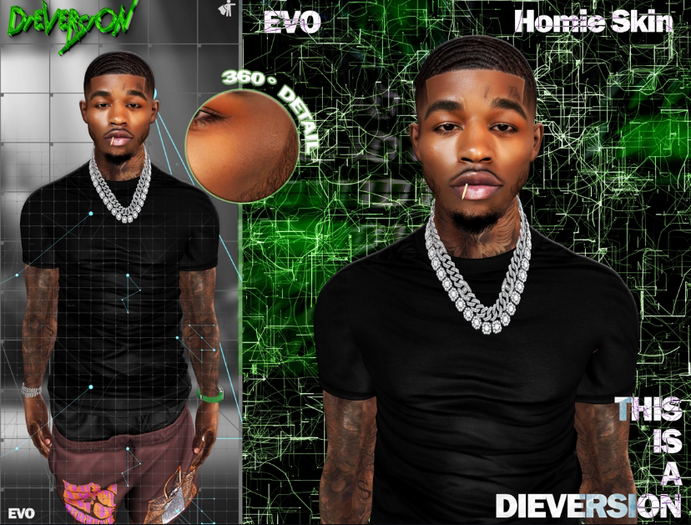 Second Life Marketplace - /DV/ Homie Demo Skin (Evo)