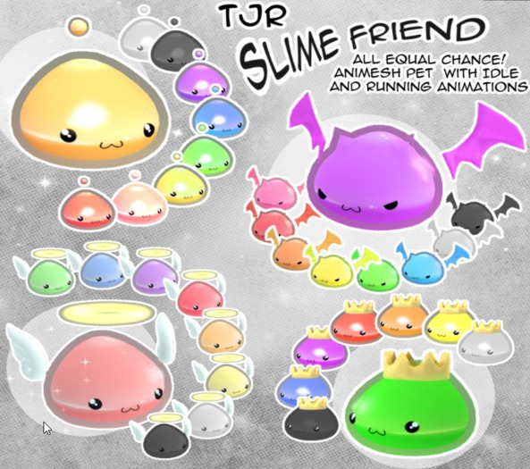 Second Life Marketplace - [TJR] Slime Friend [Angel][White]
