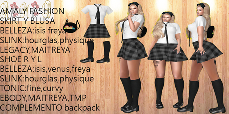 Second Life Marketplace - school uniforms negro