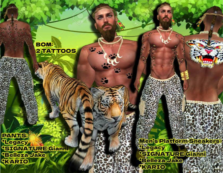 Second Life Marketplace - TIGER SET_Legacy-SIGNATURE Gianni-Belleza ...