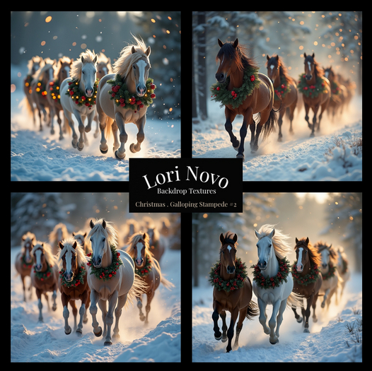 Second Life Marketplace - LORI NOVO . Christmas . Galloping Stampede #2