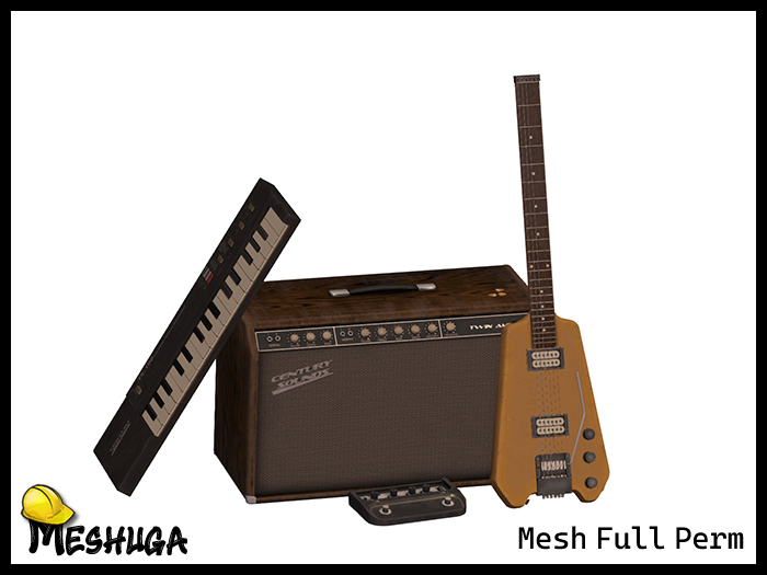 Second Life Marketplace - Meshuga Retro Instruments FULL PERM MESH