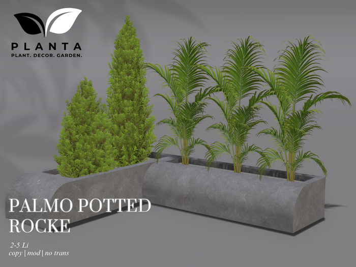Second Life Marketplace - Planta - Palmo Potted Rocke