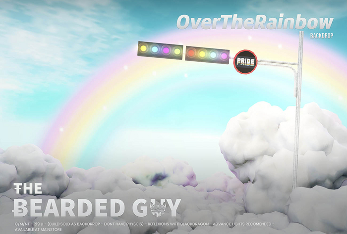 Second Life Marketplace - Over The Rainbow Backdrop - The Bearded Guy