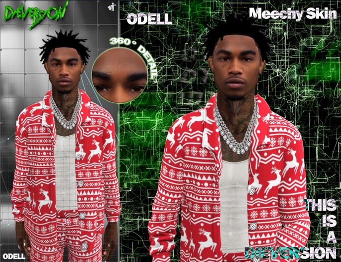 Second Life Marketplace - /DV/ Meechy Demo Skin (Odell)
