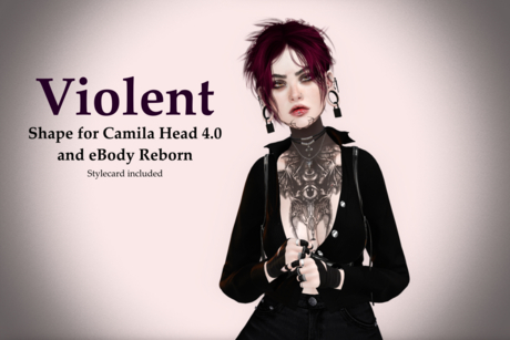 Second Life Marketplace - Violent shape - Camila head Lelukta & Reborn ...