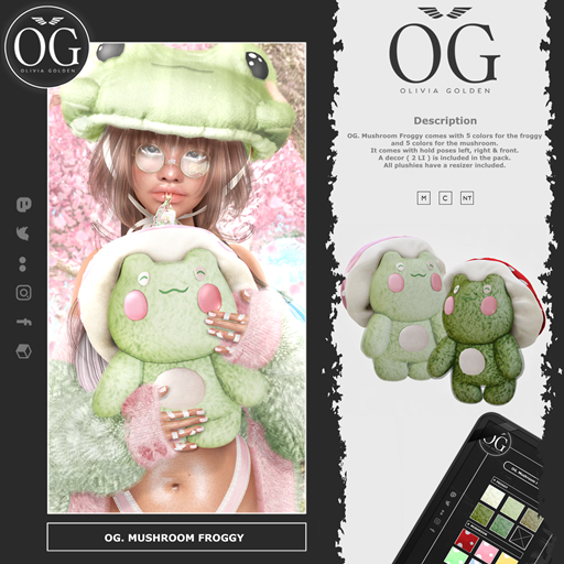 Second Life Marketplace - OG. Mushroom froggy