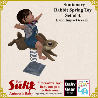 Second Life Marketplace - Suki Animesh Baby - INT Spring Rabbit (Bag)