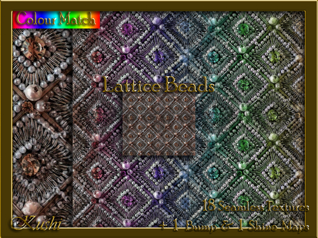Second Life Marketplace - Lattice Beads Seamless Texture Pack
