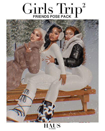 Second Life Marketplace - Haus of London - Girls Trip Friends Pose Pack 2