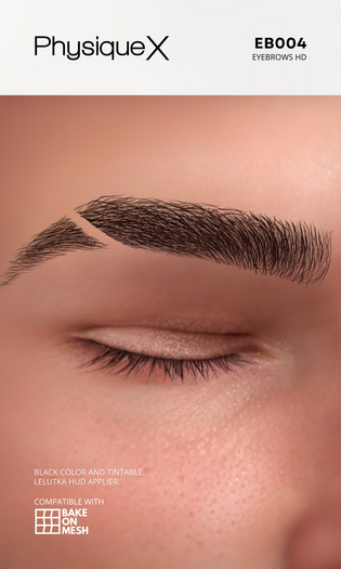 Second Life Marketplace - Physique X - EB004 Eyebrows HD - LeLUTKA EVO ...