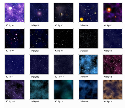 Second Life Marketplace - Sky textures Stars Nebulas Sky seamless ...