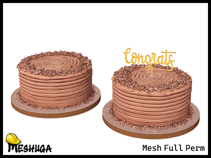 Second Life Marketplace - Meshuga Chocolate Cake FULL PERM MESH
