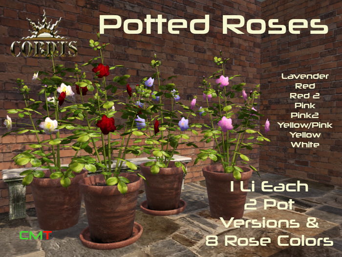 Second Life Marketplace - Potted Roses