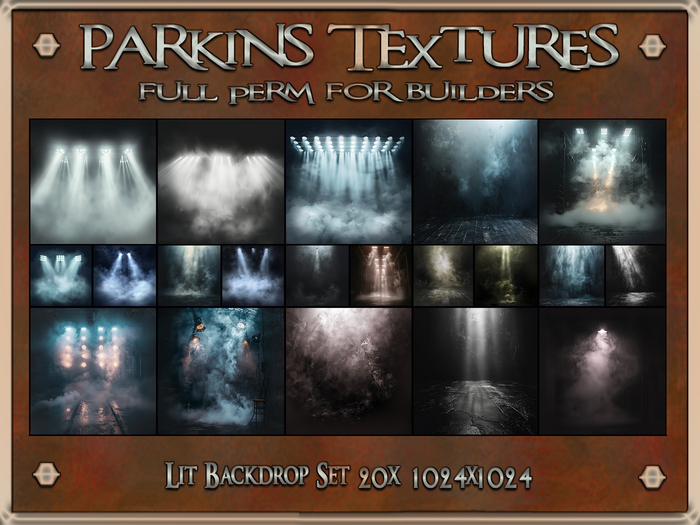 Second Life Marketplace - Parkins Textures - Lit Backdrops Set - 20x ...