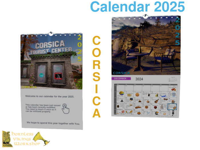 Second Life Marketplace - [HVW] Calendar 2025 - Corsica