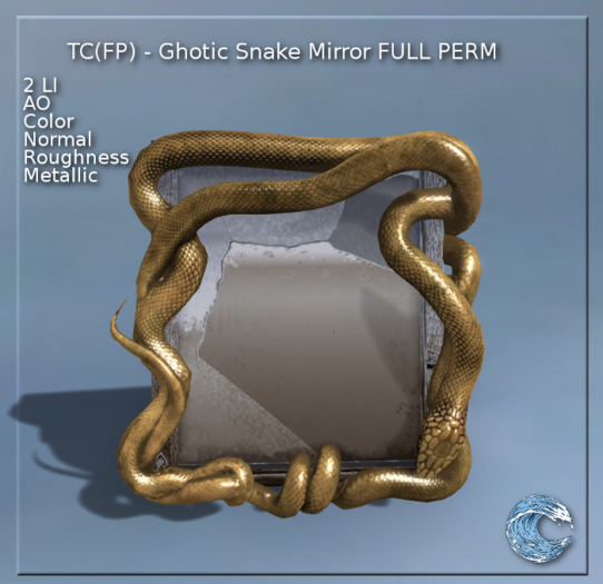 Second Life Marketplace - TC(FP) - Ghotic Snake Mirror FULL PERM