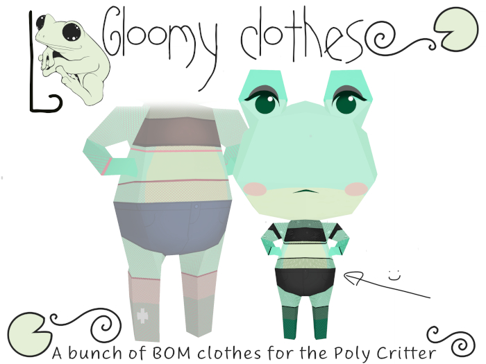 Second Life Marketplace - -Lilly- Gloomy Clothing Set - POLYCRITTER