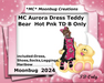 Second Life Marketplace - *MC* Aurora Dress Teddy Bear Hot Pnk TDB Only