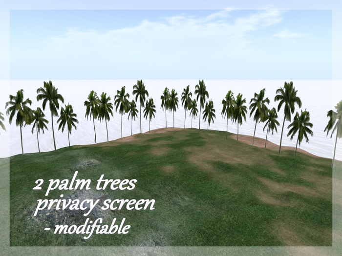 Second Life Marketplace - majestic.+ palm trees privacy screens