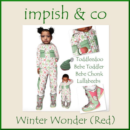 Second Life Marketplace - impish & co ~ Winter Wonder (Red) BOX