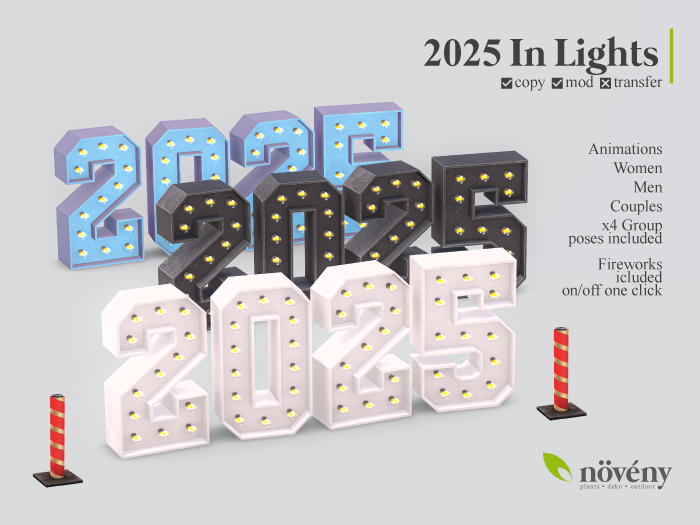 Second Life Marketplace - Noveny - 2025 in Lights - Pack