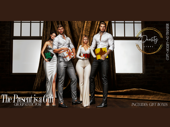 Second Life Marketplace - [DSt] The Present is a Gift - Group Pose w ...