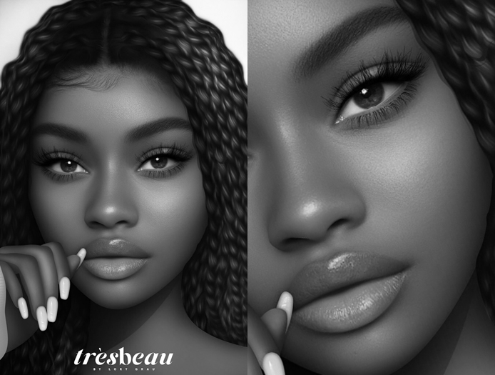 Second Life Marketplace - tres beau x lelutka evox - baddie skin (demo)