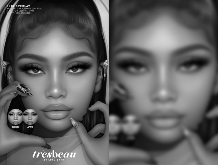 Second Life Marketplace - tres beau x lelutka evox - influencer skin ...
