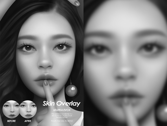 Second Life Marketplace - tres beau x lel evox - cherie skin overlay (demo)