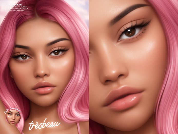 Second Life Marketplace - tres beau x lel evox - candy skin (fatpack)