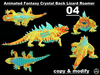 Second Life Marketplace - !O! - animated fantasy crystal back lizard ...