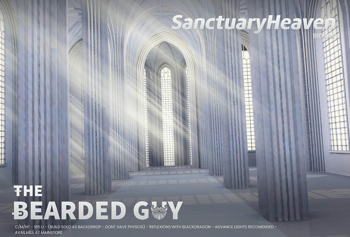 Second Life Marketplace - Sanctuary Backdrops - The Bearded Guy
