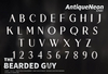 Second Life Marketplace - Pack Antique Neon Alphabet - The Bearded Guy