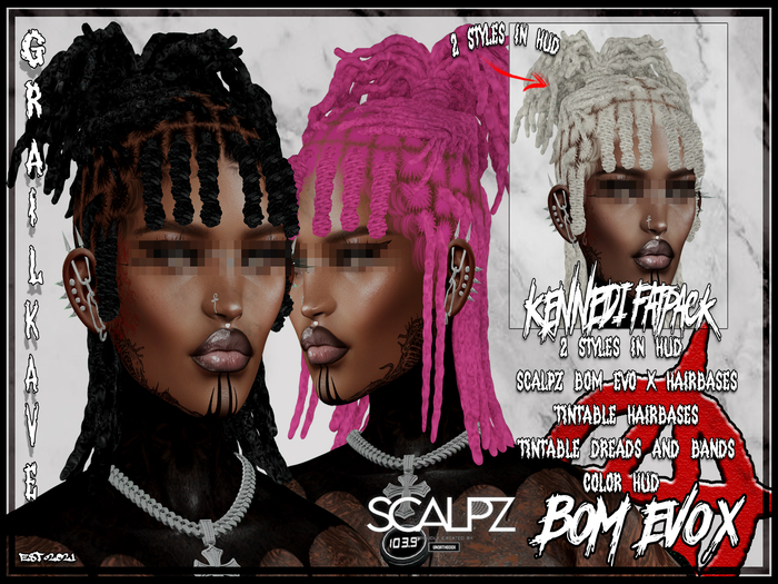 Second Life Marketplace - GRAILKAVE Kennedi Locs