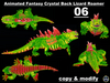 Second Life Marketplace - !O! - animated fantasy crystal back lizard ...